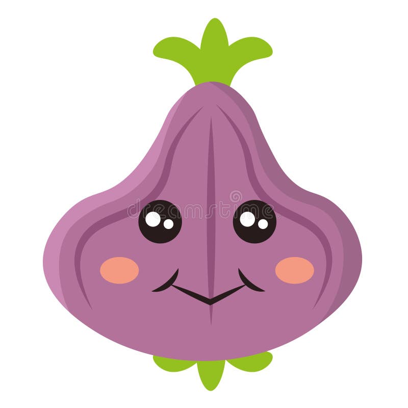 Purple Onion Character. Vector Stock Vector - Illustration of harvest ...