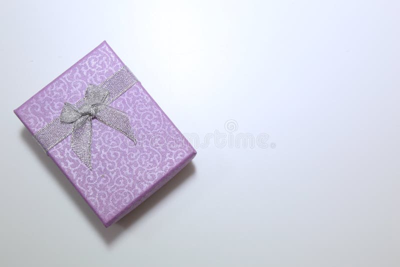 Purple Opened Gift Box Isolated on White Stock Photo - Image of ...