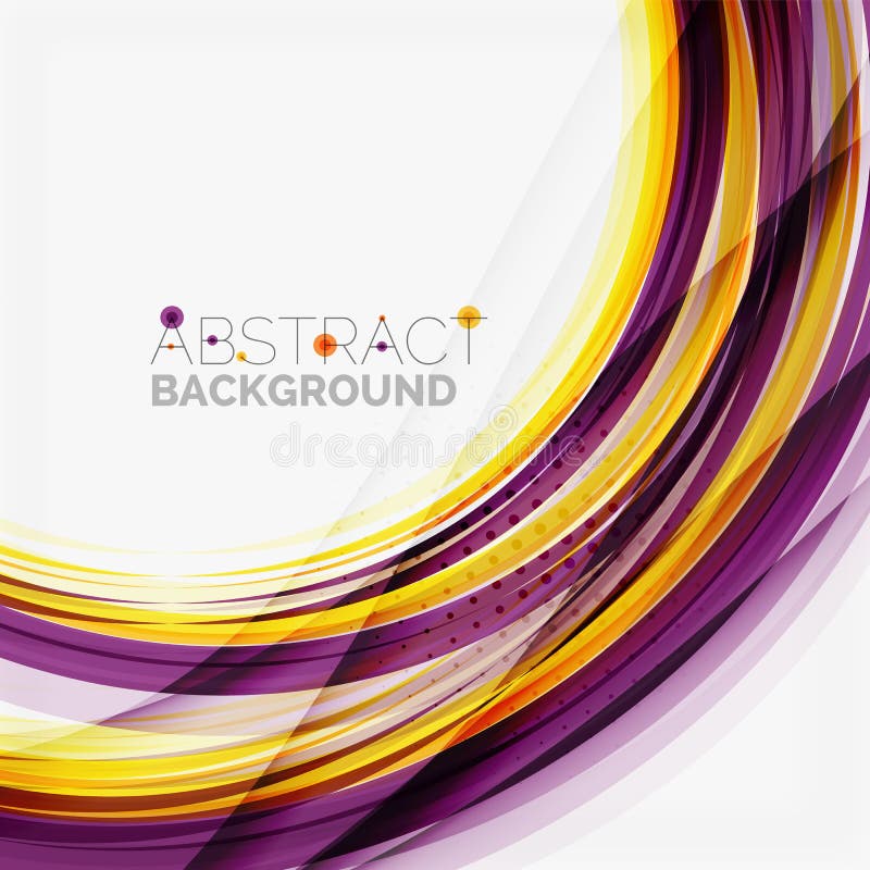 Purple and Orange Color Lines on White Stock Vector - Illustration of ...