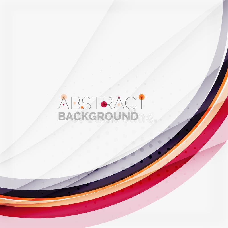 Purple and Orange Color Lines on White Stock Vector - Illustration of ...