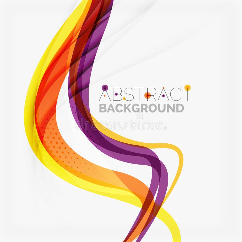 Purple and Orange Color Lines on White Stock Vector - Illustration of ...