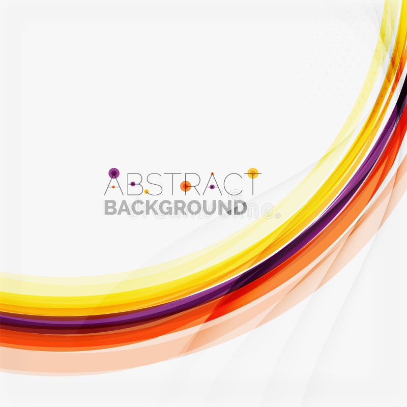 Purple and Orange Color Lines on White Stock Vector - Illustration of ...