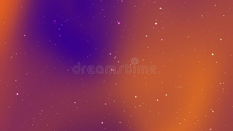 Purple Orange Gradient Background Features Scattered Tiny Bright Dots ...