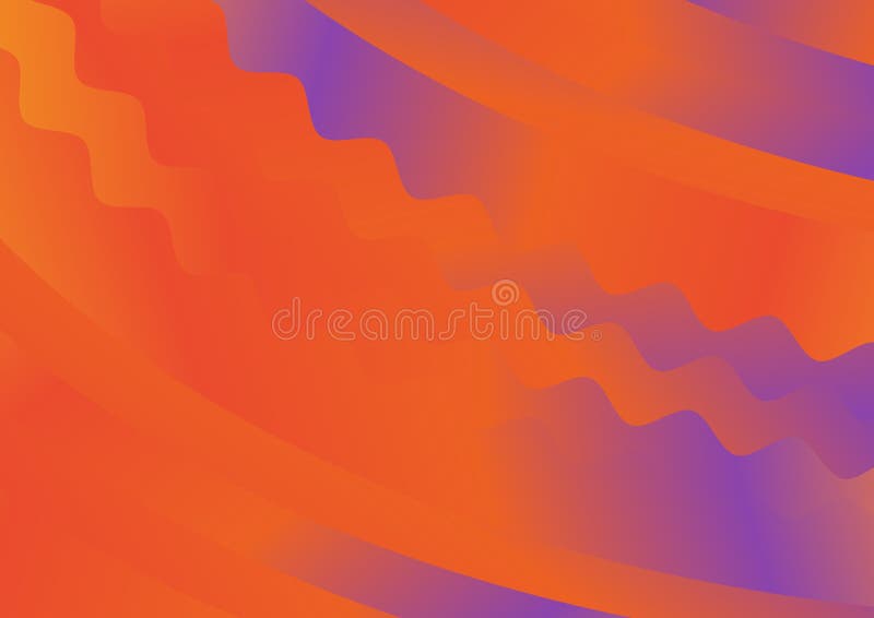 Purple and Orange Gradient Wave Background Stock Vector - Illustration ...