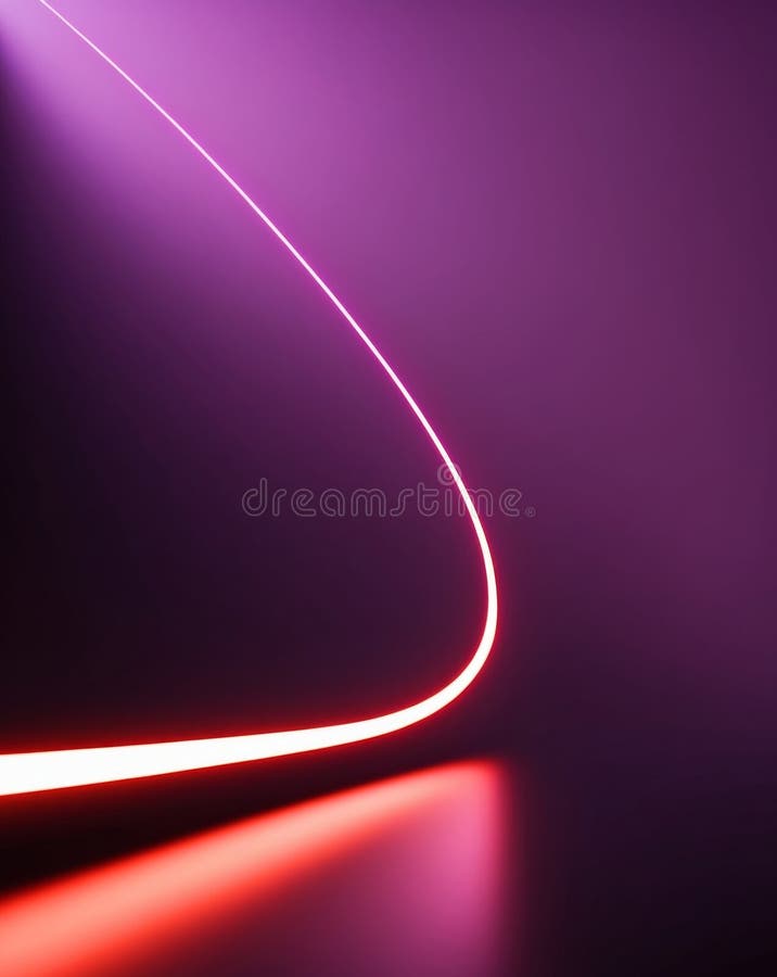 A Purple and Orange Space Background with a Long Red Line. Stock Image ...