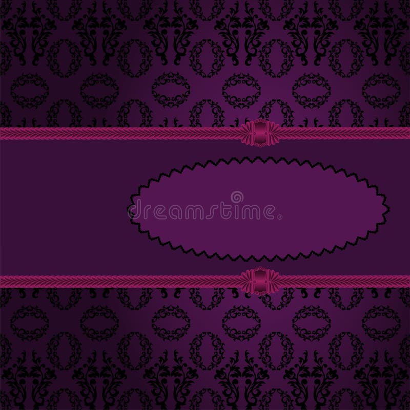 Purple oval frame stock vector. Illustration of decoration - 24034920