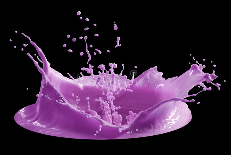 Purple liquid splash stock photo. Image of design, milky - 36808762