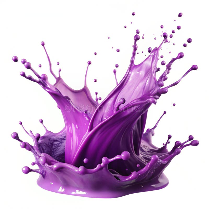 Purple paint splash stock illustration. Illustration of aesthetics - 361160185