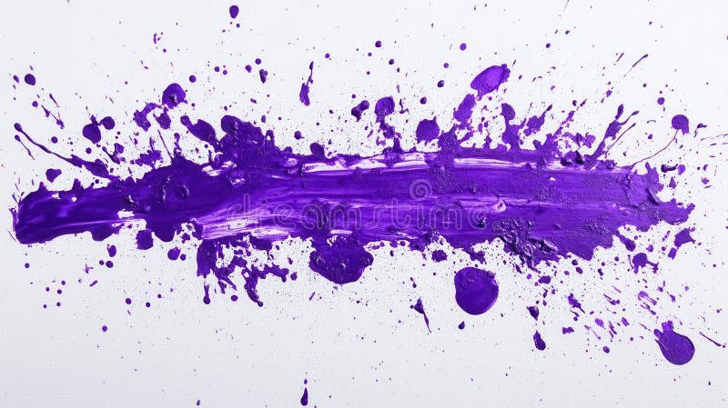 Purple Paint Splatter with Glossy Texture Stock Illustration ...