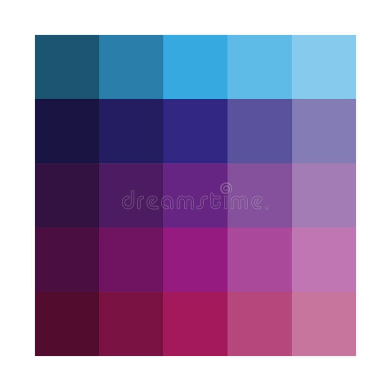Purple Color Palette. Vector Illustration. EPS 10 Stock Vector ...