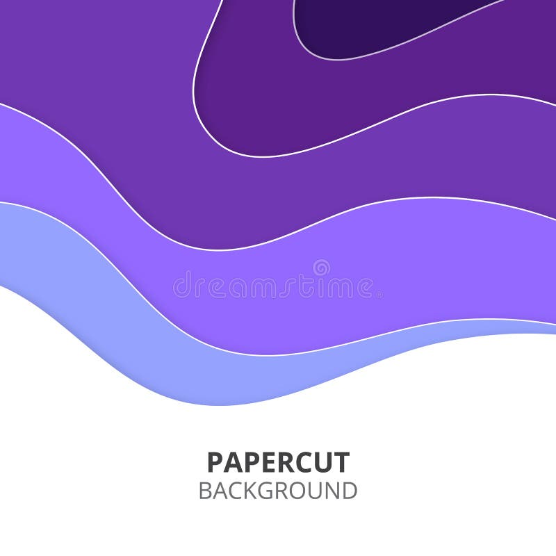 Multi Layers Purple Color Texture 3D Papercut Layers in Gradient Vector ...