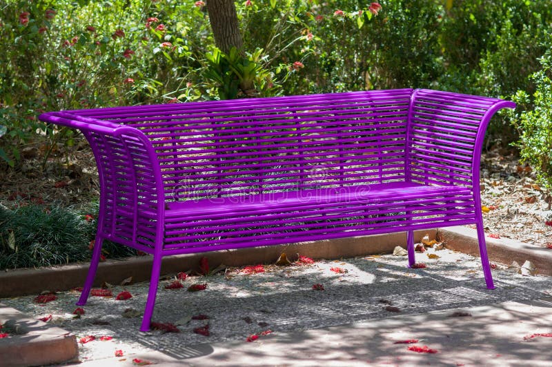 Purple Bench Dining Room and Kitchen Close Up Blur Stock Photo - Image ...