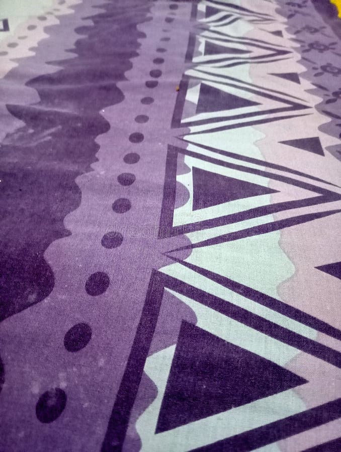 Purple Pattern Desing Art Catton Stock Photo - Image of purple ...