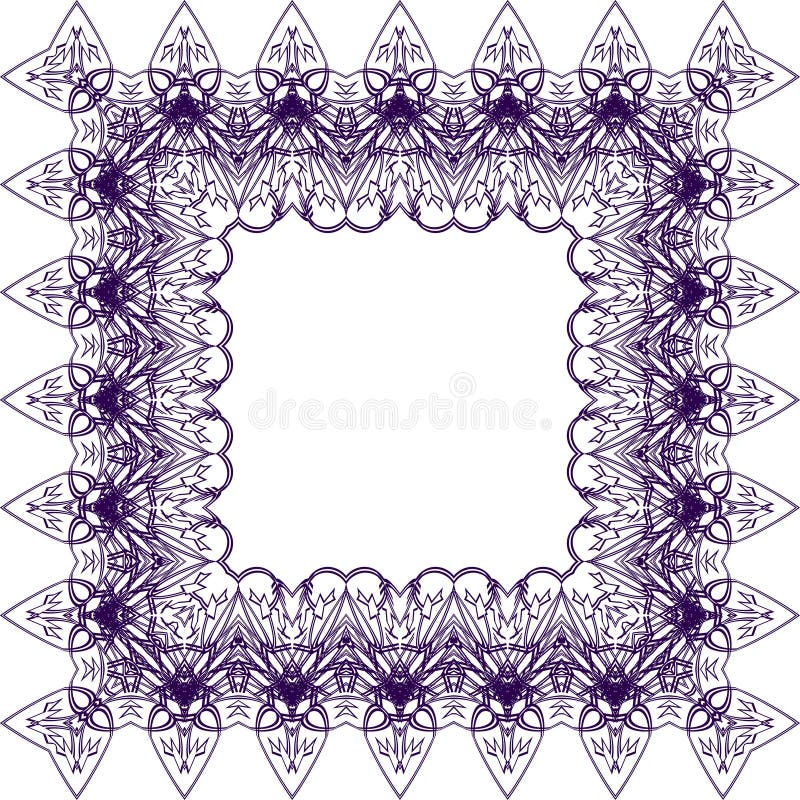 Purple lace pattern stock illustration. Illustration of meditation ...
