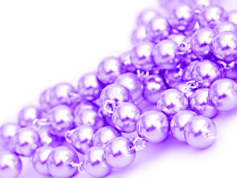 Purple pearls. stock photo. Image of beads, jewellery - 8282420