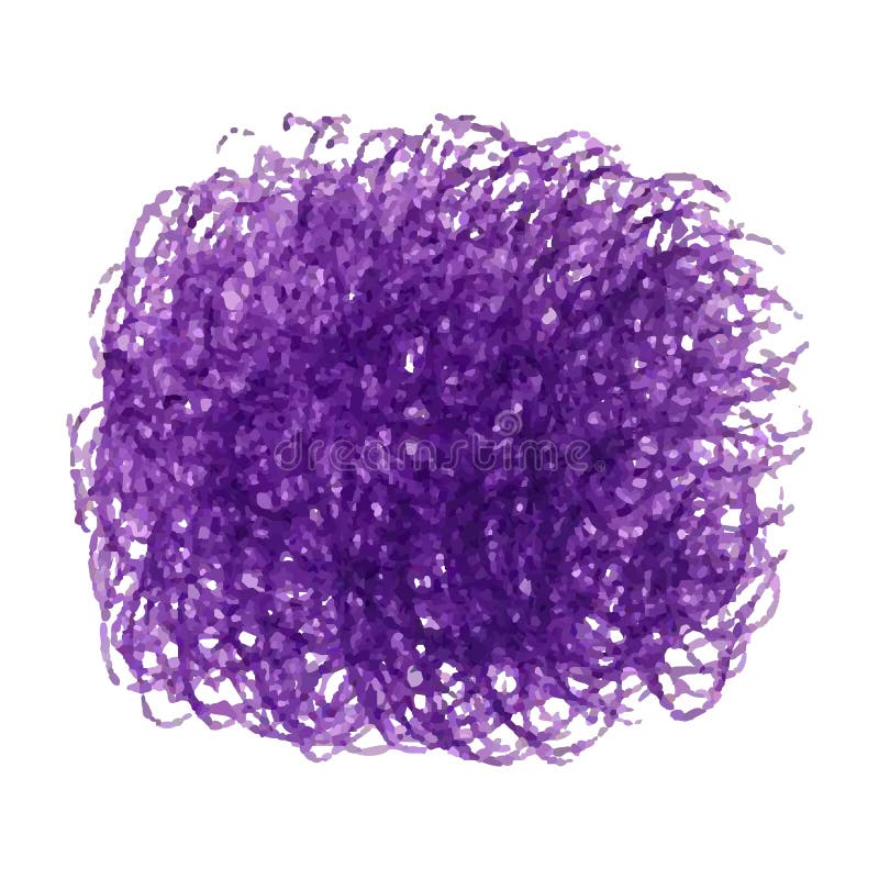 Purple Crayon Scribble Textured Background Stock Vector - Illustration ...
