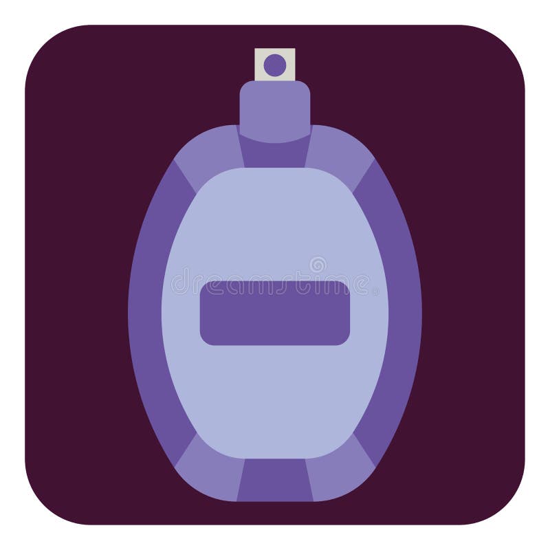 Purple Perfume for Woman, Icon Stock Vector - Illustration of white ...