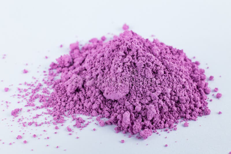 Purple Pigment on a White Background Stock Photo - Image of magenta ...