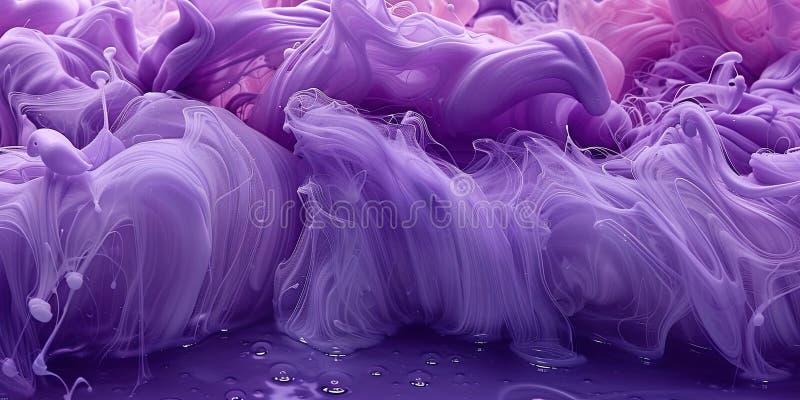 Purple and Pink Abstract Waves Merging Together Creating a Dynamic Flow ...