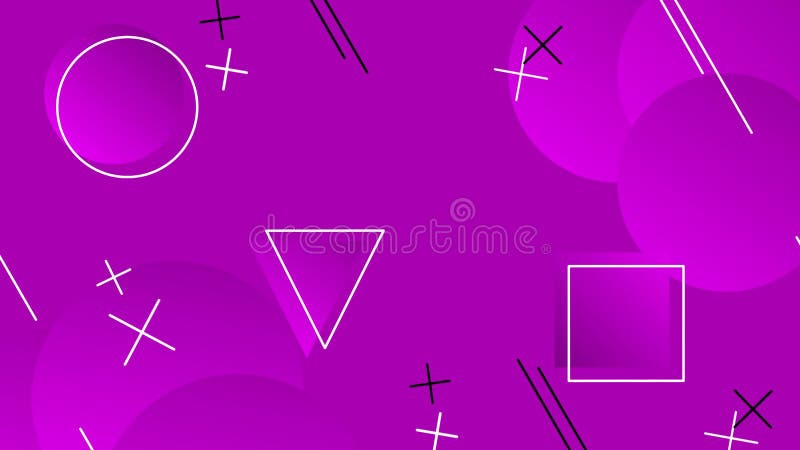 Purple Pink Background Flat Shape Motion Wallpaper Endless Loop Stock ...