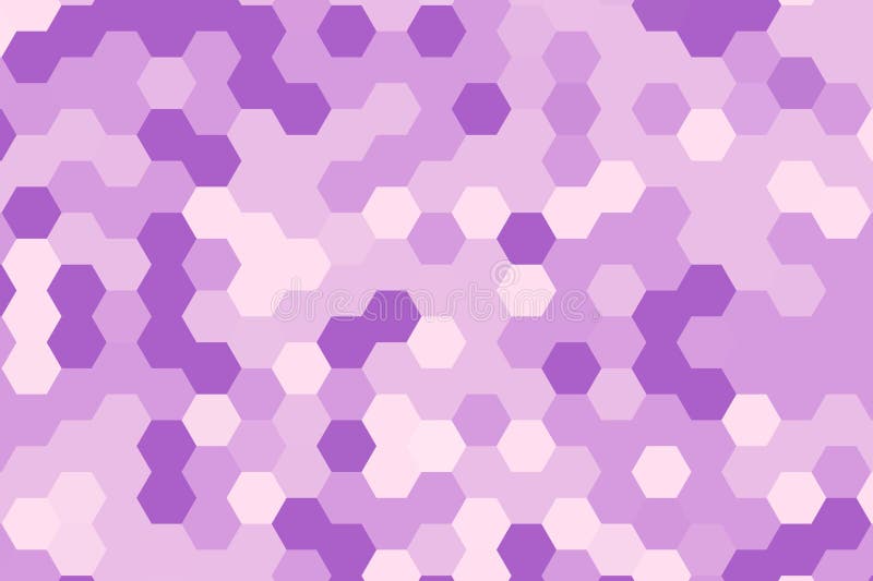 Purple Pink Hexagonal Pixelate Geometric Pattern with Digital Abstract ...