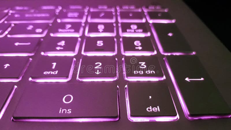 Purple Pink Numeric Keyboard Stock Photo - Image of page, delete: 114317806