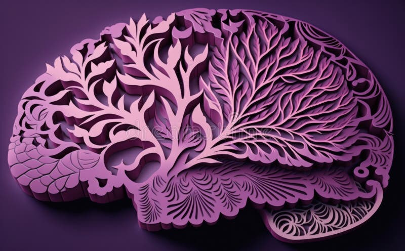 Pink Cerebrum Stock Illustrations – 221 Pink Cerebrum Stock ...