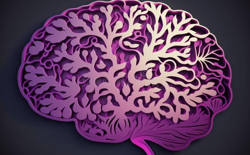 Pink Cerebrum Stock Illustrations – 221 Pink Cerebrum Stock ...