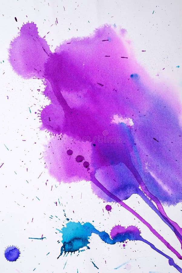 Purple Pink Watercolor Texture Stock Illustration Illustration Of