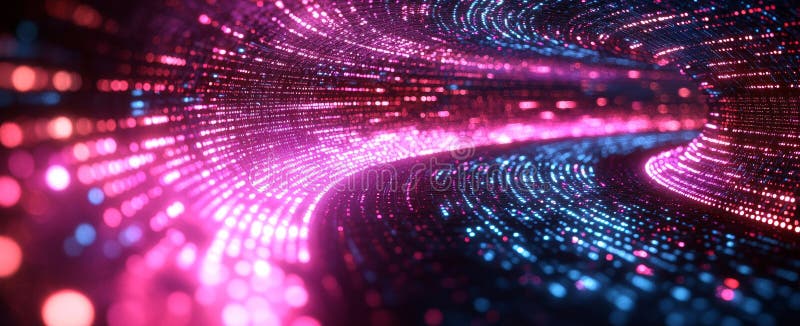 A Purple Pixelated Abstract Texture on a Video Screen. a Television ...