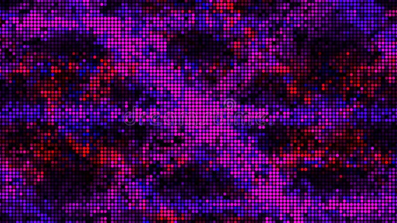 Purple Pixelated Background Imitating Digital Waterfall, Seamless Loop ...