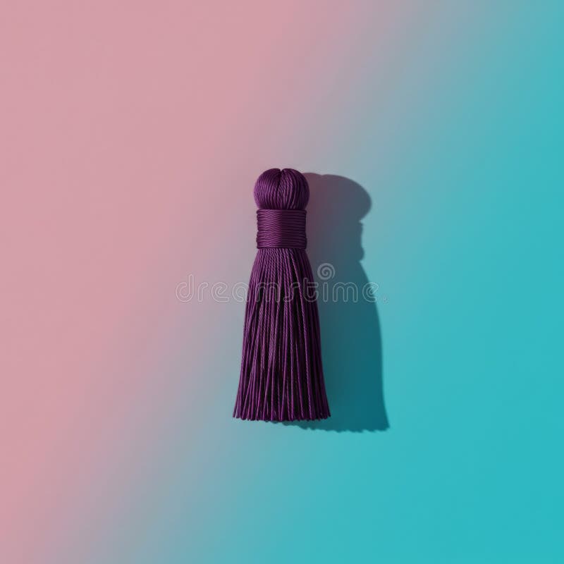 Purple Pixelated Dress on Pastel Gradient Background Stock Illustration ...