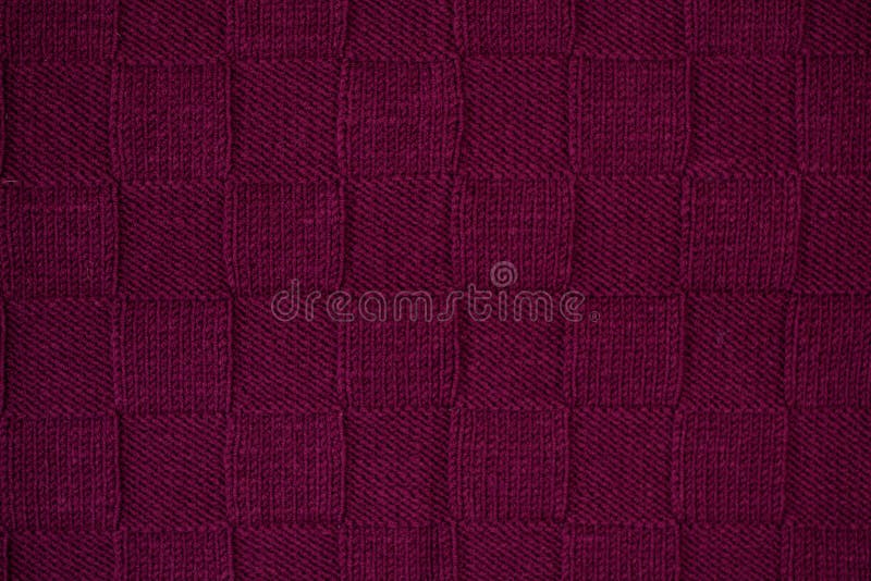 Purple Plaid Knitted. Texture of Knitted Fabric Stock Photo - Image of ...