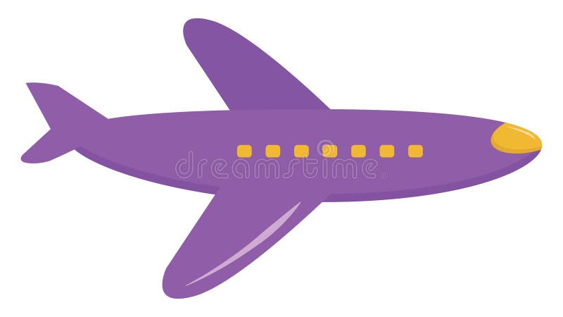 Purple Plane Icon, Cartoon Style Stock Vector - Illustration of engine ...