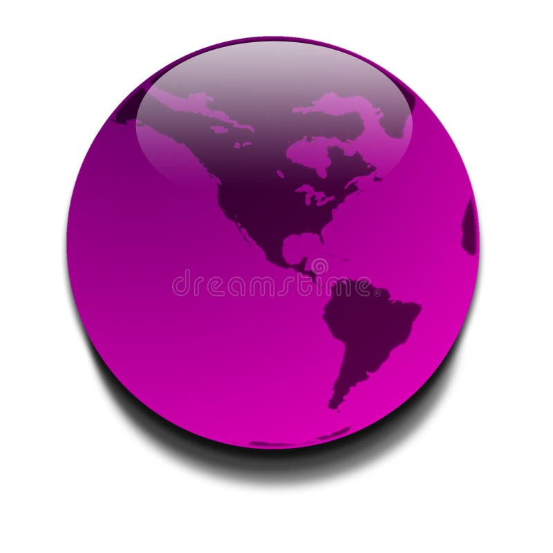 Purple planet stock illustration. Illustration of south - 61309