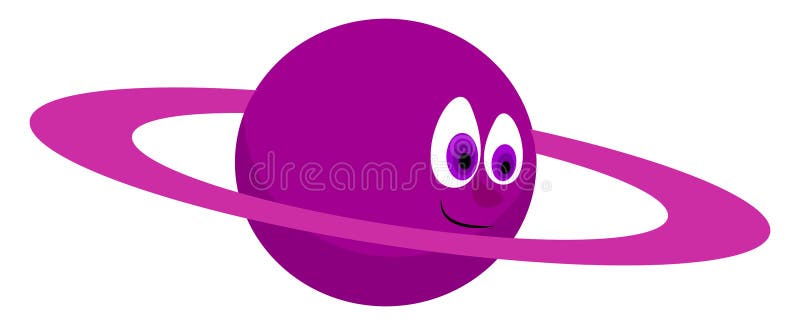 Vector Flat Purple Planet Icon Stock Vector - Illustration of design ...