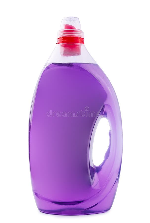 Purple Plastic Bottle of Detergent or Fabric Softener Stock Image ...