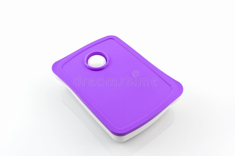 Purple Plastic Box Package. Stock Image - Image of colorful, background ...