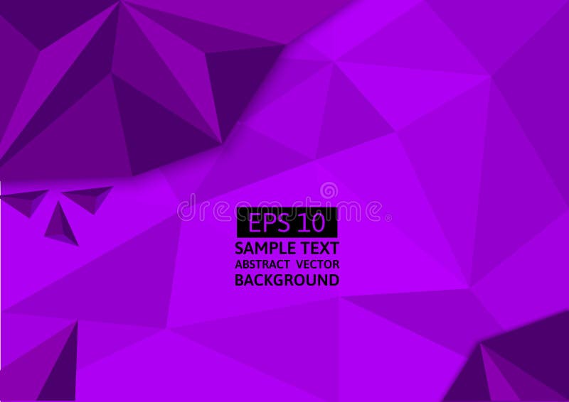 Purple, Polygon Abstract Vector Background. Graphic Design Stock Vector ...