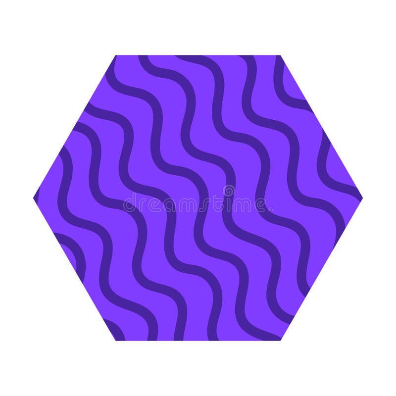 Purple Polygon Geometric Element and Shape for Creative Design Vector ...