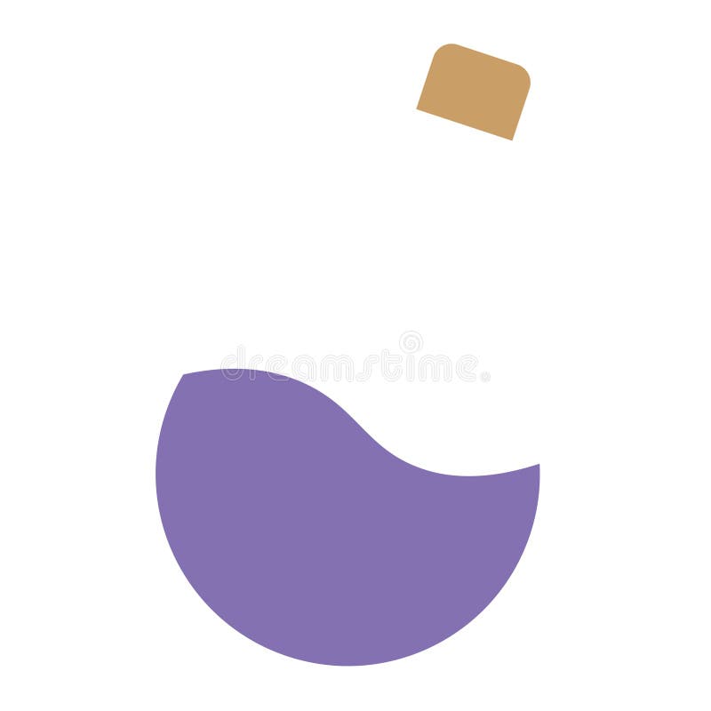 Purple Potion Cartoon Character with Nope Expression Stock Vector ...