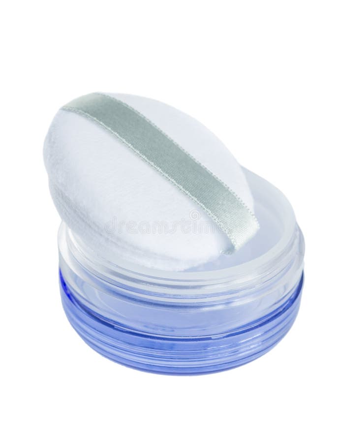 Purple powder puff stock image. Image of puff, glamour - 54459073