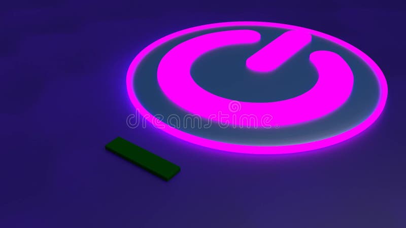 Power Button Symbol, Animated Icon on Transparent Background. Stock ...