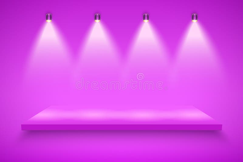 Purple Presentation Platform Stock Vector - Illustration of ...