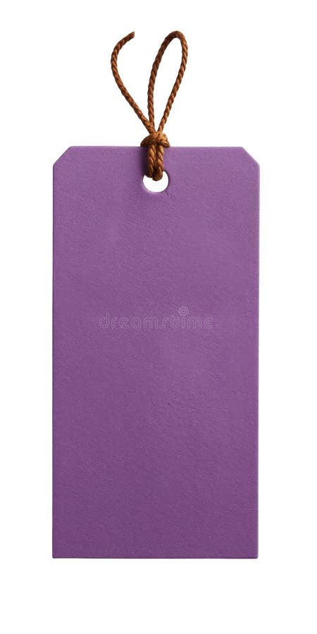 Purple Price Tag Isolated on White Stock Illustration - Illustration of ...