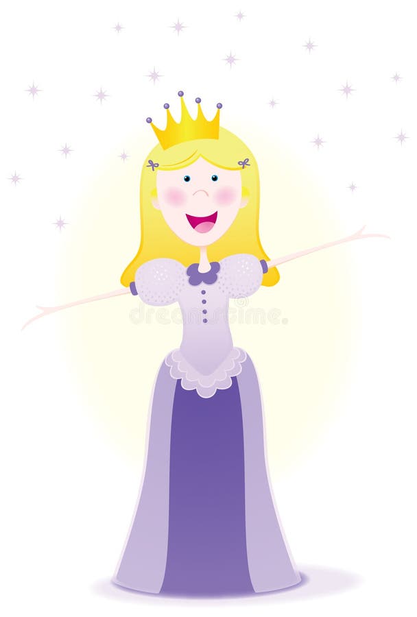 Purple Princess and Sparkles Stock Vector - Illustration of sparkle ...