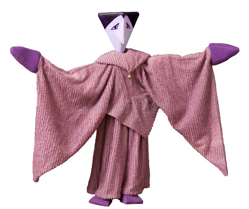 Purple puppet stock illustration. Illustration of handmade - 2615139