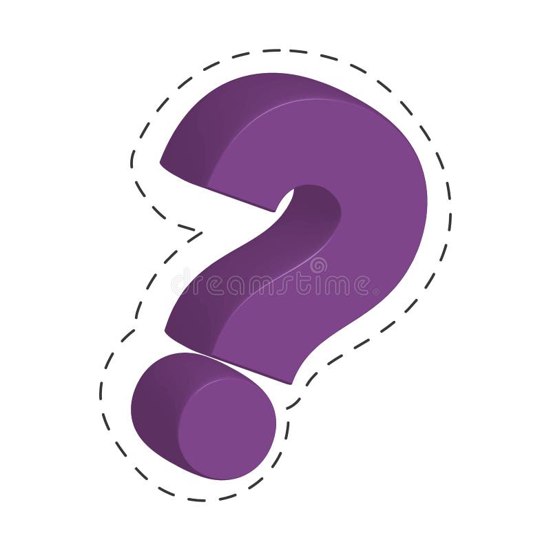 Purple question mark image stock illustration. Illustration of bubble ...