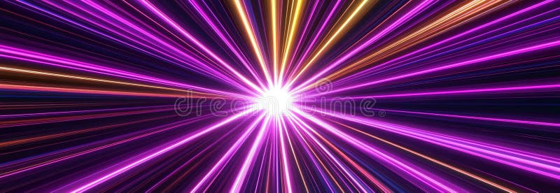 Purple ray, AI generated stock illustration. Illustration of background ...
