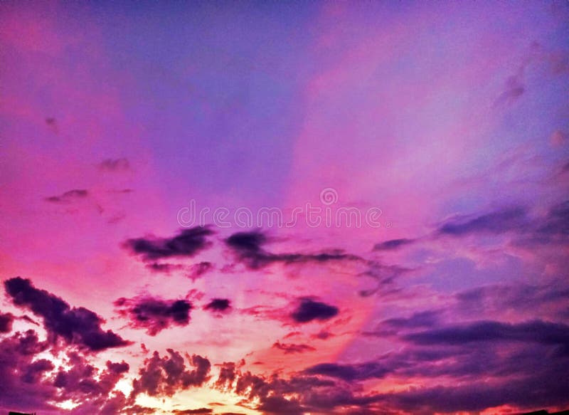 Purple Rays & Pink Kisses Stock Image - Image of sunlight, reflection ...
